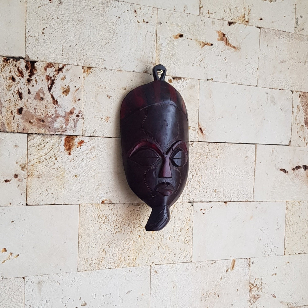 African Sculpture: African Mask/Wall Plaque with Face Markings ...